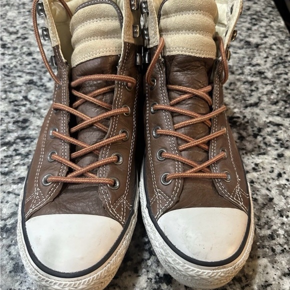 Converse | Shoes | Converse Chuck Taylor Brown And Cream Hightops Men ...